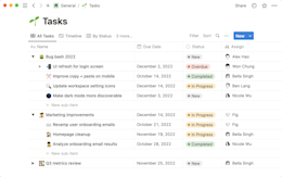 December 15 2022 Notion 2 19 Now With Subtasks Dependencies
